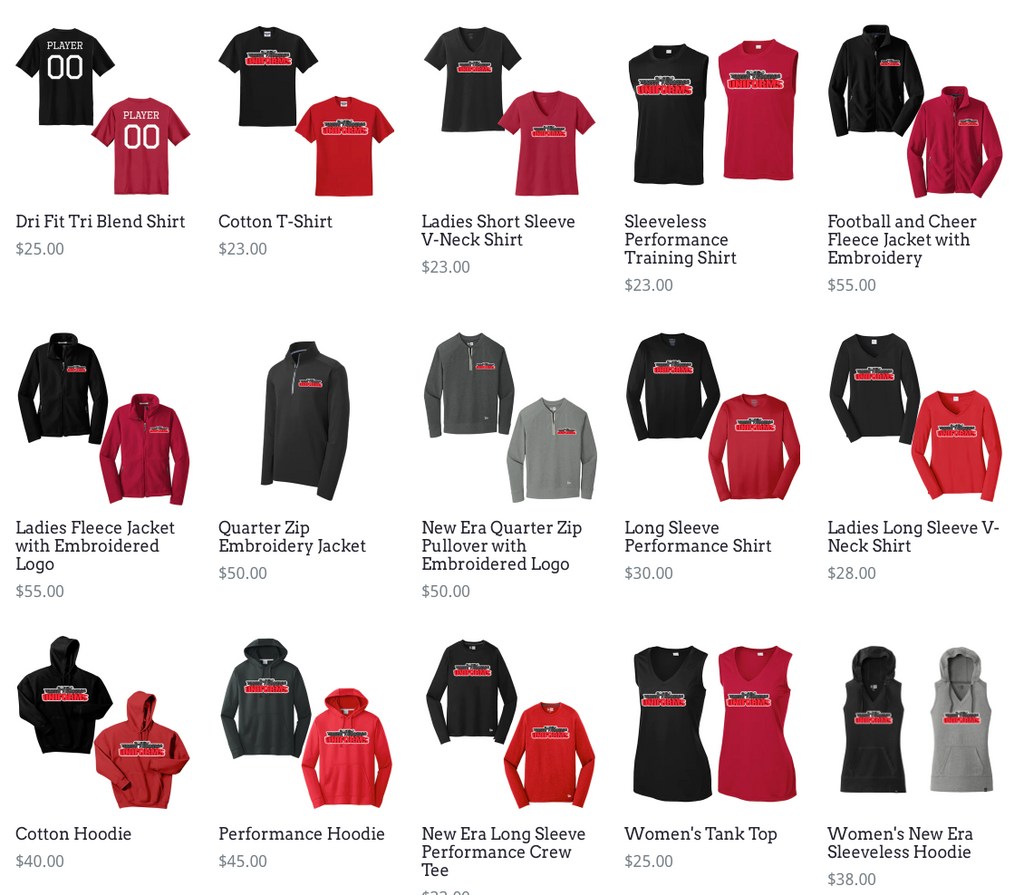 Team Store Set-Up – Youth Fanatics Gear