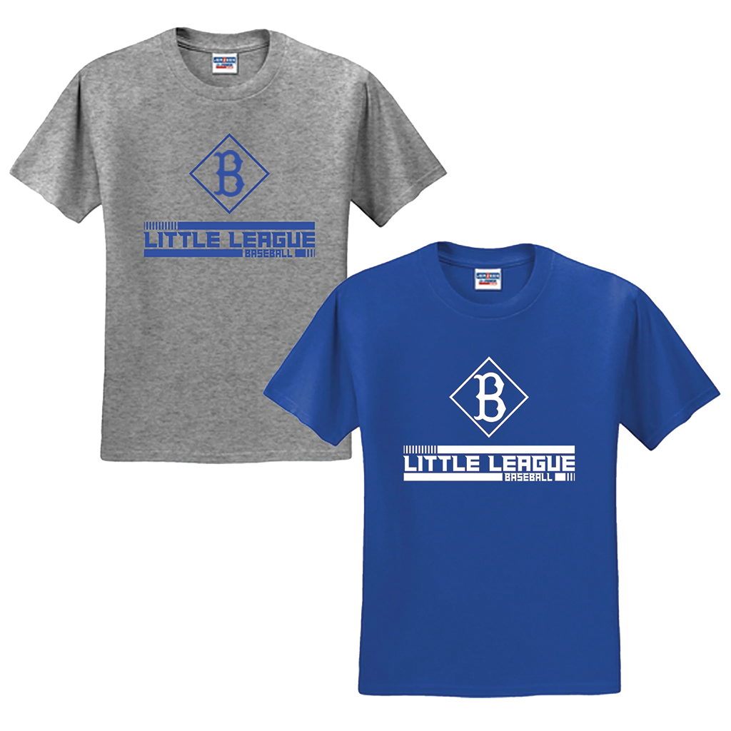 Brick Little League Logo Cotton T-Shirt – Youth Fanatics Gear